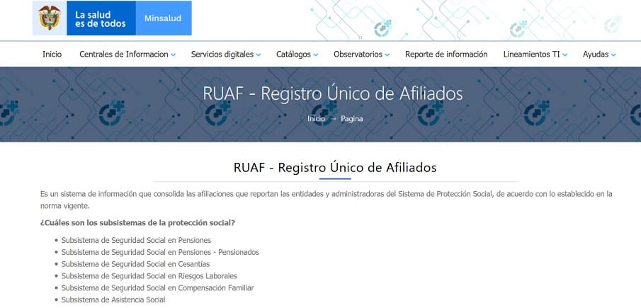 RUAF ¿Qué es? Guia ¿Cómo sacar certificado del RUAF?【 2025
