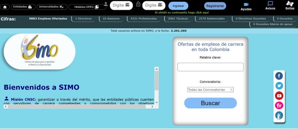 ! SIMO, Sistema de apoyo para la Igualdad - ColombiaConsultas.com